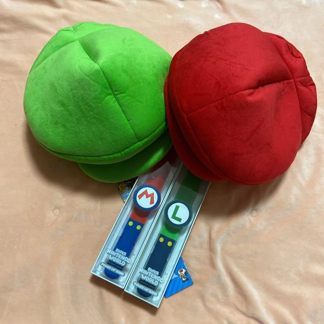 USJ SUPER NINTENDO World Mario Luigi Power Up Band Hat Set Used From ...