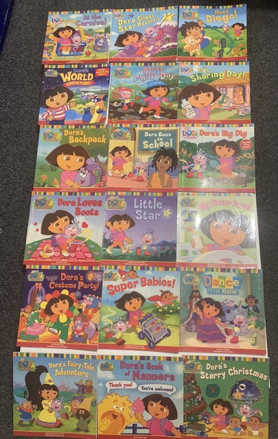 BUNDLE OF 18 Dora The Explorer Books Nickelodeon Early 2000’s £25.90 ...