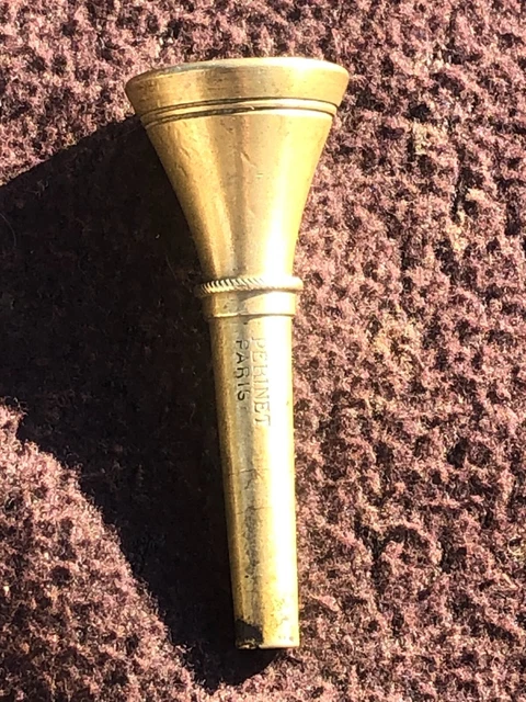 ANCIENNE EMBOUCHURE LAITON PERINET TROMPE DE CHASSE taille 1 EUR 40,00 ...