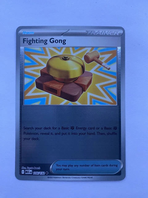 POKÉMON TCG - Mega Evolution - Fighting Gong - Reverse Holo - 116/132 £ ...