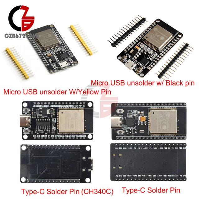 ESP32 DEVELOPMENT BOARD Wifi+Bluetooth Ultra Low Power Core Micro USB ...