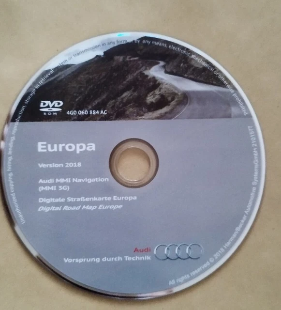 AUDI ORIGINAL NAVIGATION DVD MMI 3G Basic B-Navi Allemagne + Europe de ...