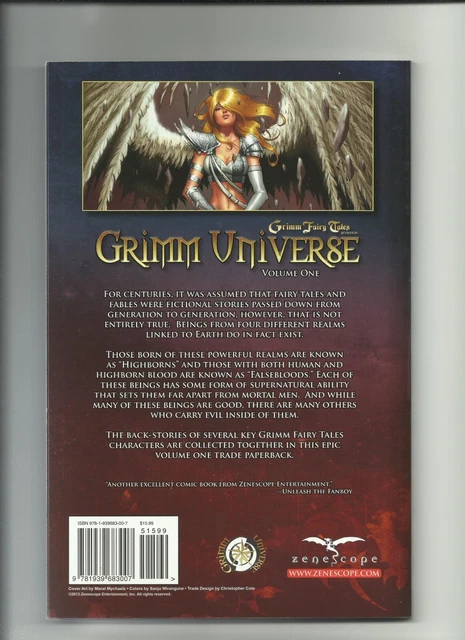 ZENESCOPE GRIMM FAIRY Tales Godstorm & Grimm Universe TPB quasi nuovo + negozia 1a stampa! EUR ...
