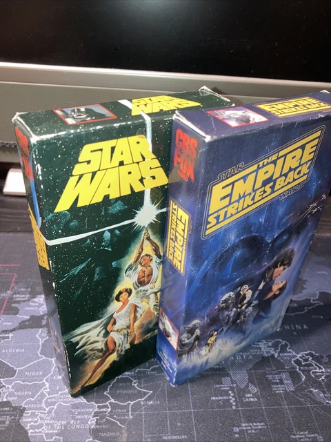 STAR WARS TRILOGY VHS Lot 1990 CBS Fox Red Logo Empire Strikes Back $8. ...