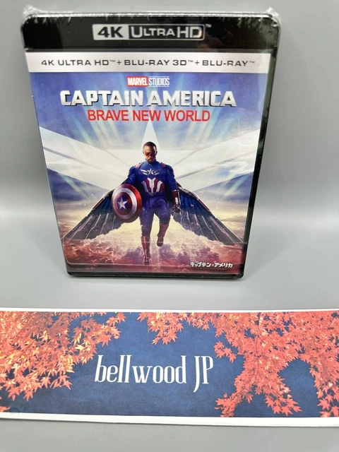 CAPTAIN AMERICA BRAVE New World 4K UHD + 3D + Blu-ray Multi Disc Set ...