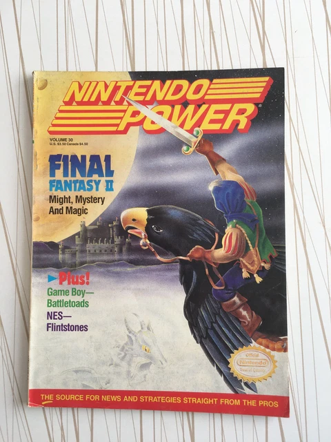 NINTENDO POWER MAGAZINE issue 30 with Faceball 2000 poster snes nes £15 ...