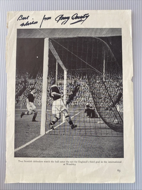 TOMMY DOCHERTY SIGNED Man Utd, Scotland, Preston, Arsenal Football ...