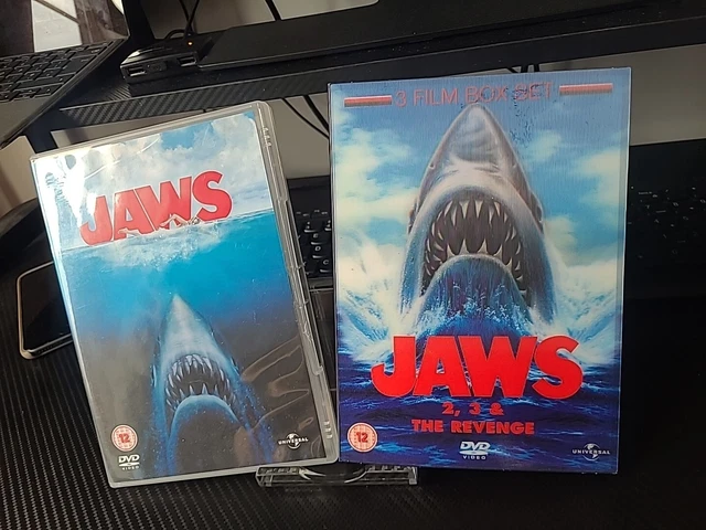 3 FILM BOX Set: Jaws 2-4 Lenticular Cover DVD And JAWS EUR 11,71 ...