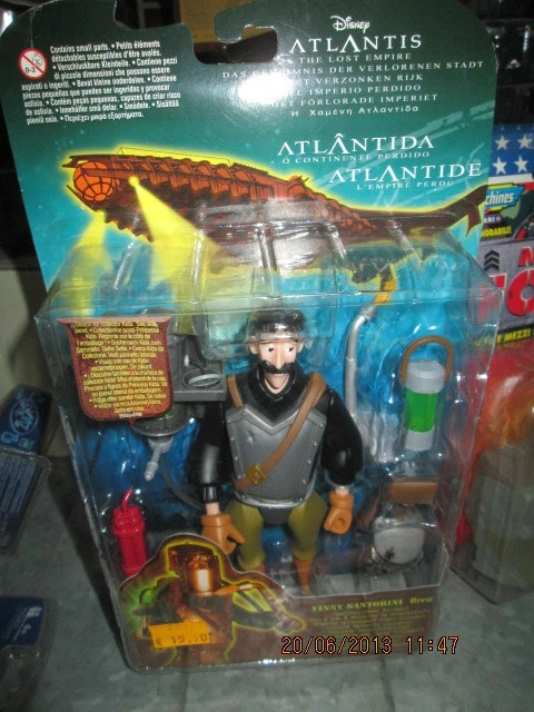 WALT DISNEY ATLANTIS Atlantida action figure Vinny Santorini MATTEL EUR ...