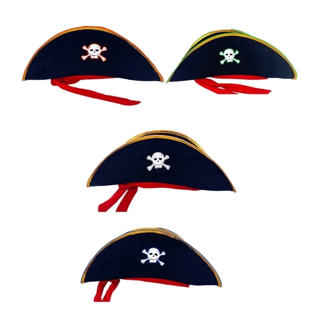 ADULT PIRATE COSTUME Hat for Men Women Adult Teens Masquerade Halloween ...