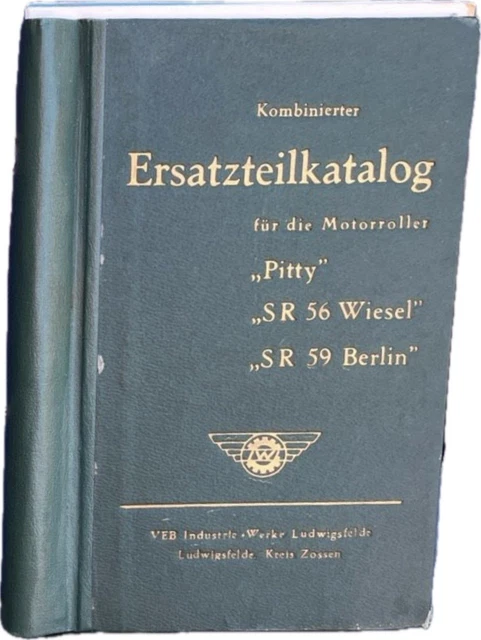 ORIG. ERSATZTEILLISTE IWL Pitty / SR 56 Wiesel / SR59 Berlin ...