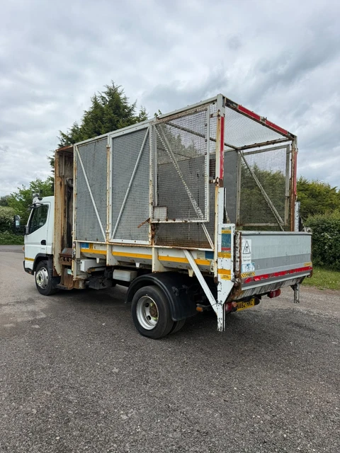 2012 MITSUBISHI FUSO Canter 7C15 Caged Tipper with Bin lift and Tail ...