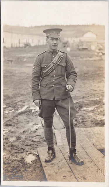 CANADIAN SOLDIER CANADA Military WW1 era TRIO Victoria BC RPPC Postcard ...