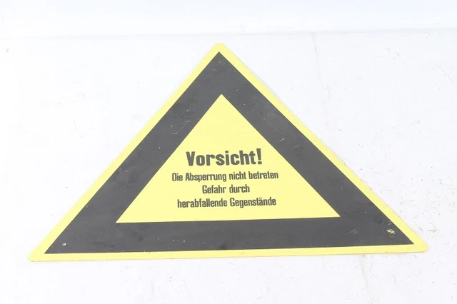 ANTIGUO SIGNO DE Señal Advertencia Cuidado Gefahr No Entrar Cartel ...