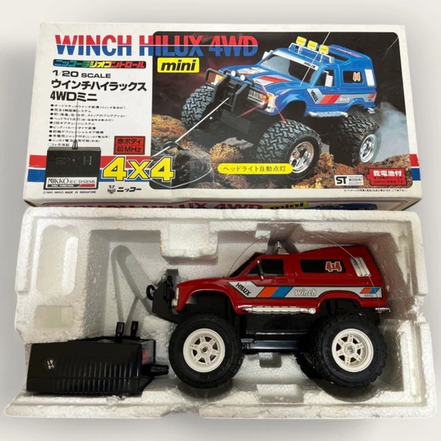 NIKKO 1/20 RC Winch Hilux 4WD Mini Red [Junk] - Boxed, Untested £106.70 ...