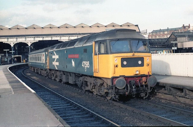 ORIGINAL 35MM COLOUR negative of 47595 BR class 47 diesel loco £2.50 ...