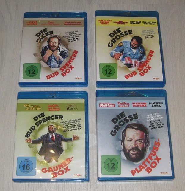 BUD SPENCER + Terence Hill Mega Sammlung Blu-Ray Collection 4 Boxen 14 ...