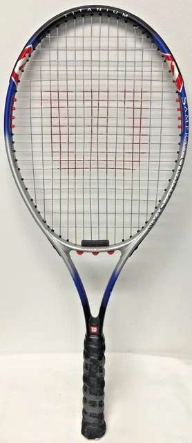 WILSON TENNIS RACQUET Pete Sampras Grand Slam Titanium L4 ~ 4 1/2 Grip ...