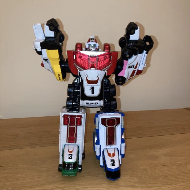 POWER RANGERS SPD DX Delta Squad Megazord Dekaranger Robo Bandai 2004 £ ...