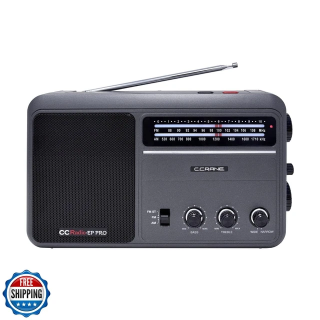 C. CRANE CCRADIO - EP PRO AM FM Battery Operated Portable Analog $219. ...