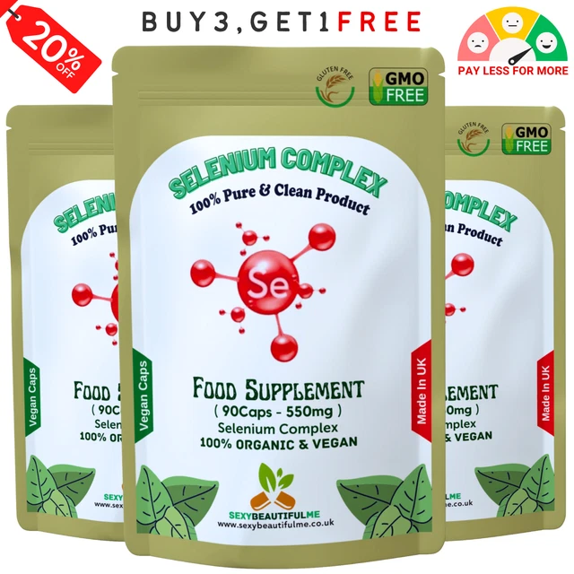 SELENIUM COMPLEX 500MG Caps-High Strength Vitamins -Skin & Hair ...