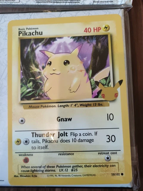 POKÉMON CARD 25TH Anniversary First Partner Collector Binder with Jumbo ...