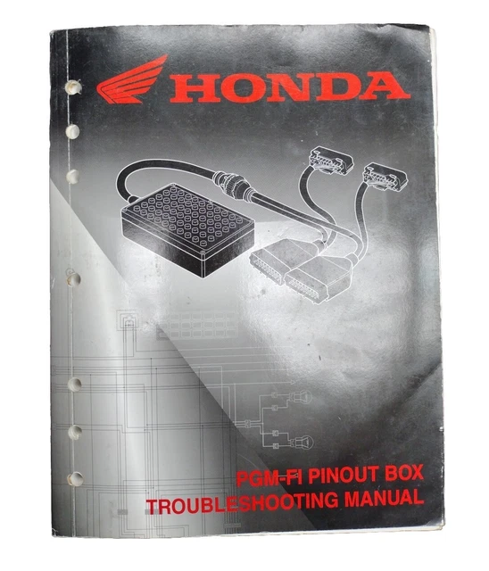 HONDA PGM-FI PINOUT BOX Trouble Shooting Manual CBR VTX Interceptor 61POB00-AH EUR 32,67 ...