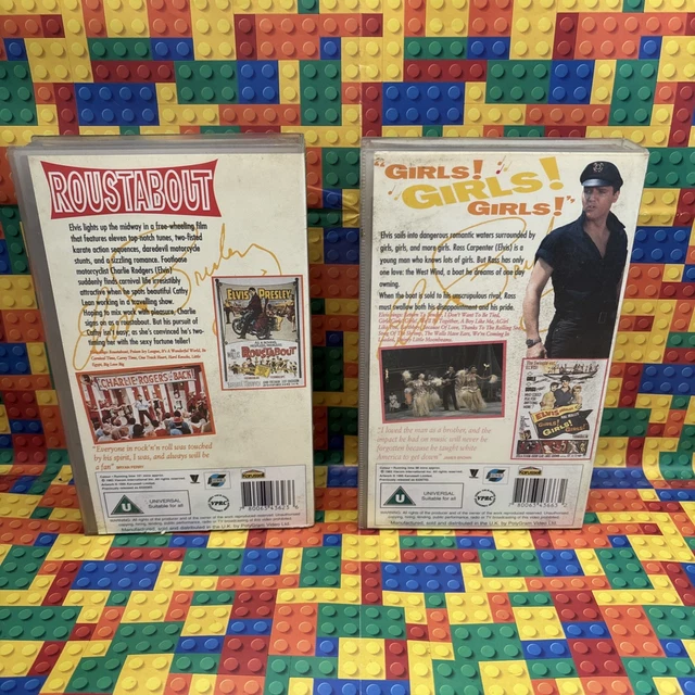 ROUSTABOUT VHS VIDEO , ELVIS PRESLEY GIRLS GIRLS GIRLS x 2 VHS £2.72 ...
