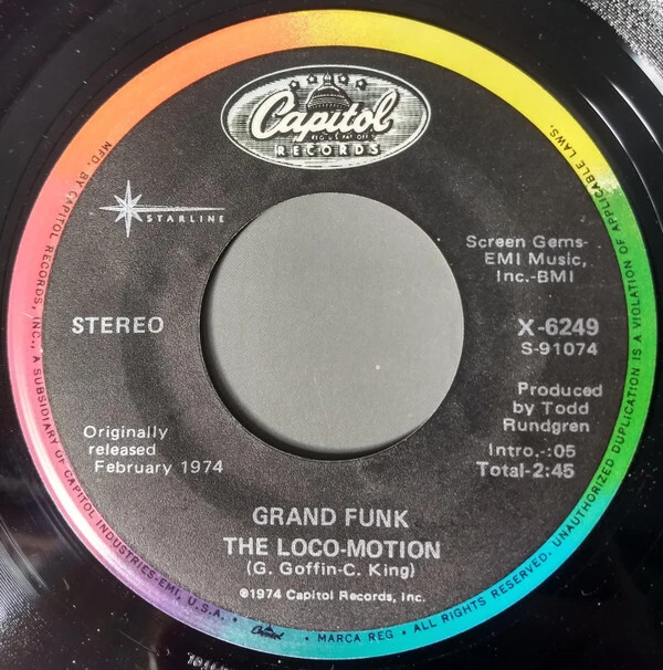 GRAND FUNK RAILROAD - The Loco-Motion / Shinin' On - Used Vinyl Recor - F8100z EUR 12,16 ...