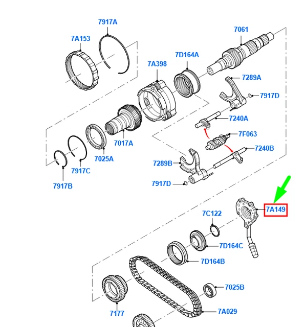 FORD RANGER T6 Verteilergetriebe Pumpe Assy AB39-7A149-AA 1725668 NEU ...