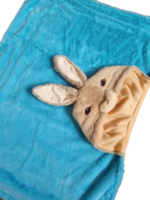 BEATRIX POTTER PETER Rabbit Plush Baby Swaddle Wrap Blanket Cuddly Soft ...