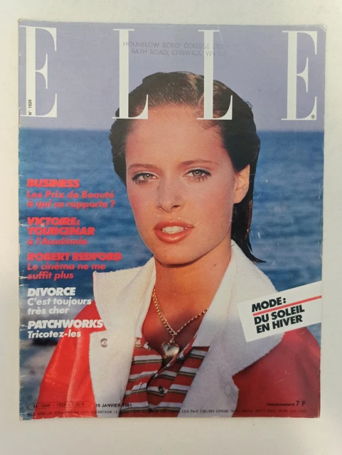 ELLE FRENCH 1981-1989 Back Issues Foreign Original Vintage Fashion ...