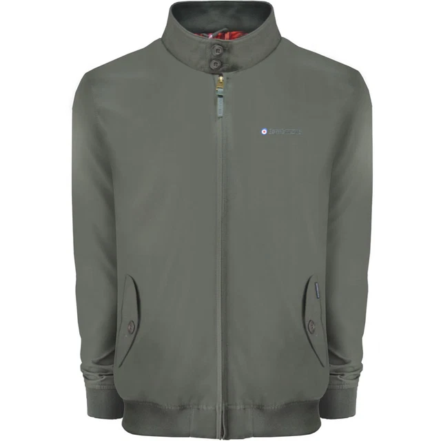 LAMBRETTA MENS SHOWERPROOF Classic Harrington MOD Scooter Jacket Sizes ...