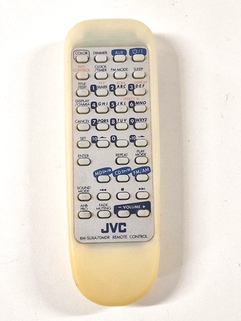 GENUINE JVC RM-SUXA70MDR CD MINI-DISC REMOTE CONTROL for UXA70MDR NO ...