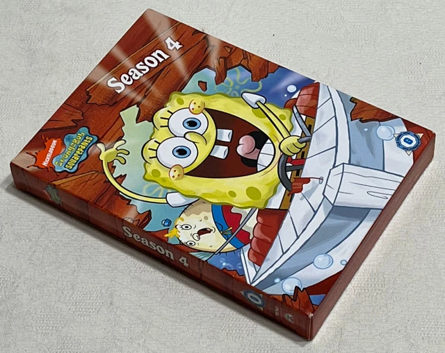 SPONGEBOB SQUAREPANTS : Season 4 - Rare Childrens DVD Boxset In Vgc ...