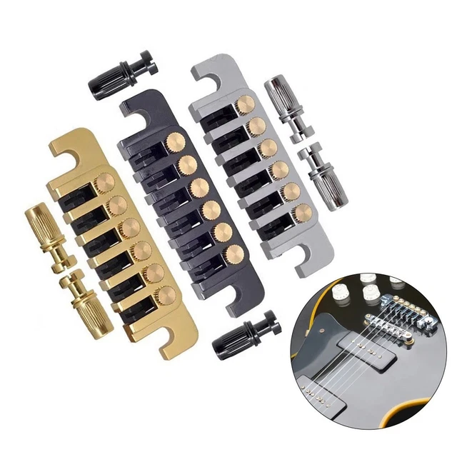 GUITARE TP6 BRIDGE TaiFor Pièce avec Selle Bridge Post Espacement ...