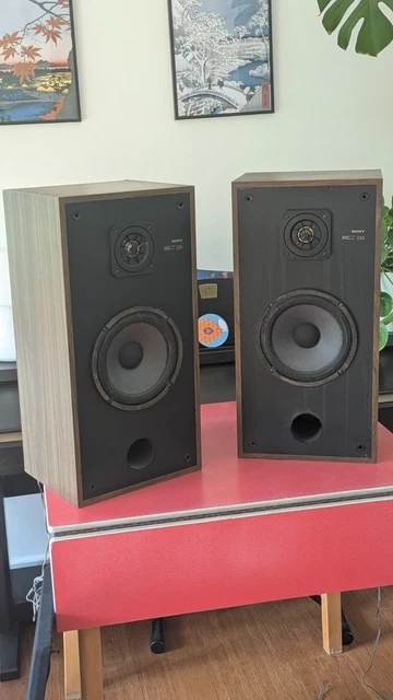 SONY SS E30 Vintage 1980s Bookshelf Speakers Pair, Tested And Working £ ...