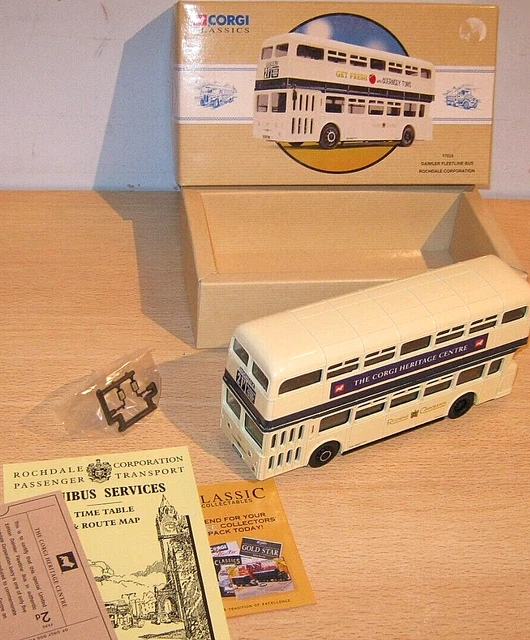 CORGI CLASSICS DAIMLER FLEETLINE 'ROCHDALE CORPORATION' Bus Model MIB £ ...