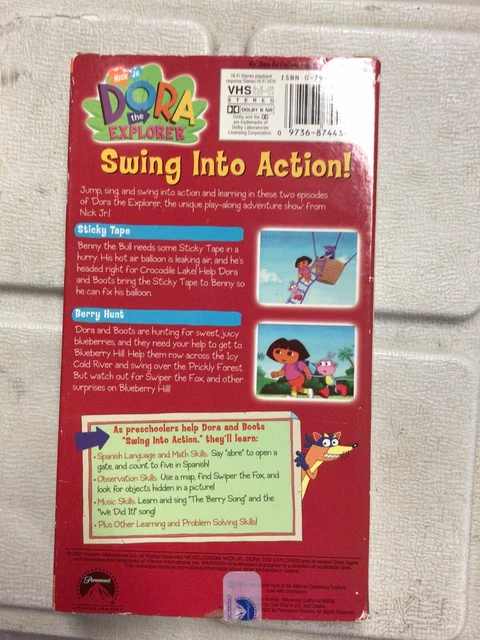 DORA THE EXPLORER VHS Tape Swing Into Action! - Please Read $12.40 - PicClick CA