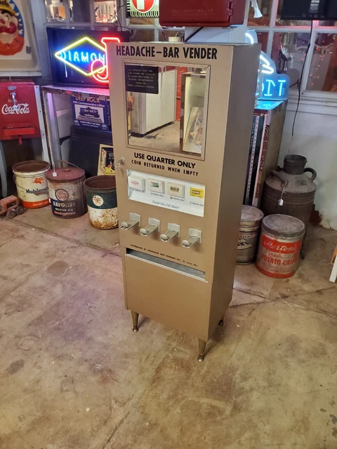 VINTAGE HEADACHE COIN Operated Vending Machine $1,000.00 - PicClick