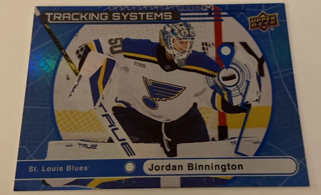 NHL CARD-JORDAN BINNINGTON-TRACKING Systems-UD1 2025-26-Blues £0.87 ...