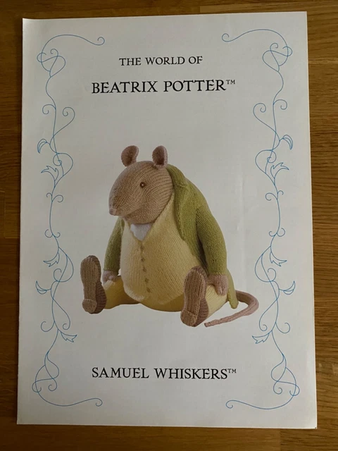 BEATRIX POTTER Samuel Whiskers Tdb Doll/Toy Knitting Pattern - New £9. ...