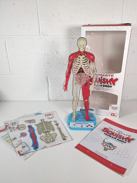 ULTIMATE SQUISHY HUMAN BODY W/SMARTSCAN Science Smart Lab 31 Pieces ...