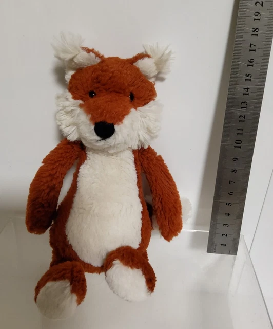 JELLYCAT SMALL BASHFUL Fox Soft Toy White Belly Version Retired £13.99 ...