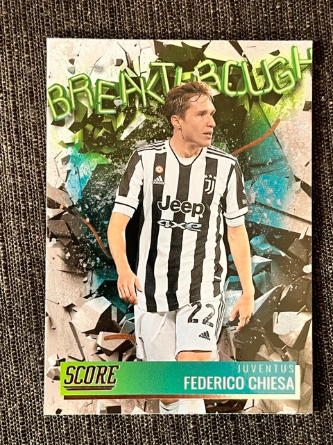 PANINI SCORE SOCCER Trading Card Federico Chiesa Juventus Breakthrough ...