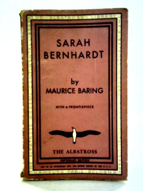 SARAH BERNHARDT (MAURICE Baring - 1934) (ID:23523) EUR 19,68 - PicClick IT