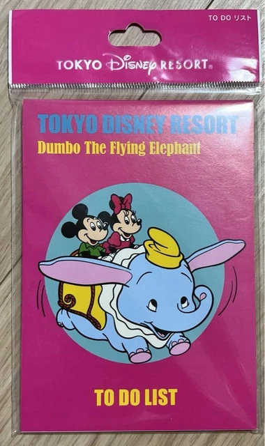 TOKYO DISNEY RESORT To Do List Memo Dambo Mickey Minnie Mouse Mint F/S ...