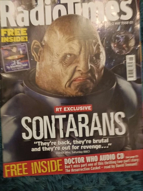 MAGAZINE - RADIO Times Doctor Who Cover 26-April-2 May 2008 Sontarans ...