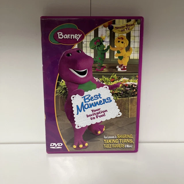 BARNEY BEST MANNERS DVD Good Condition DVD Barney Home Video, Barney ...