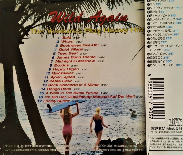 THE VENTURES & Wild Again~ Play Heavy Hitters" Japanese Edition Cd With ...